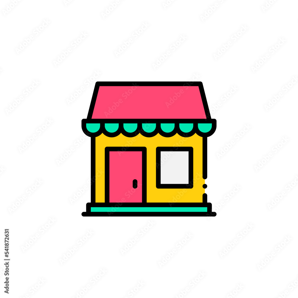 store front icon Stock Vector | Adobe Stock