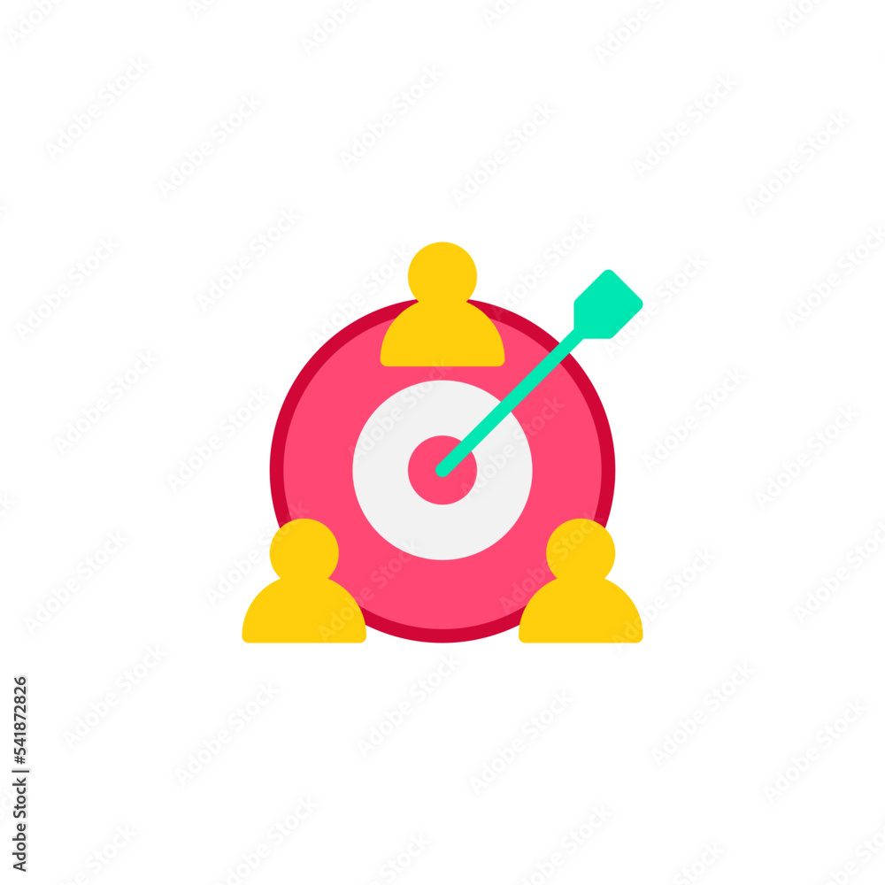 targeted marketing icon Stock-Vektorgrafik | Adobe Stock