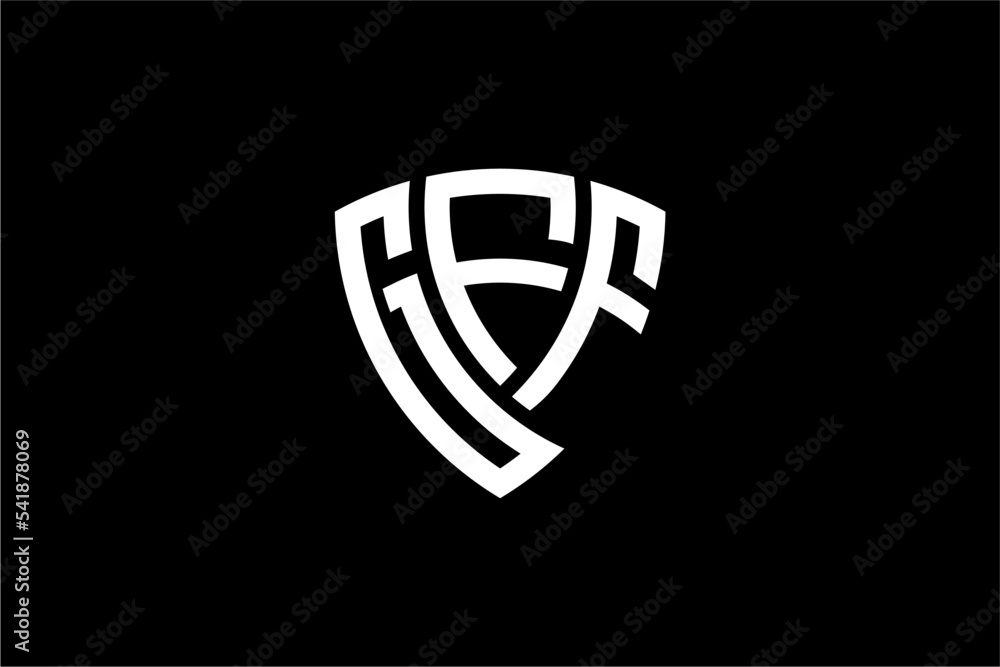 GFF creative letter shield logo design vector icon illustration Stock ...