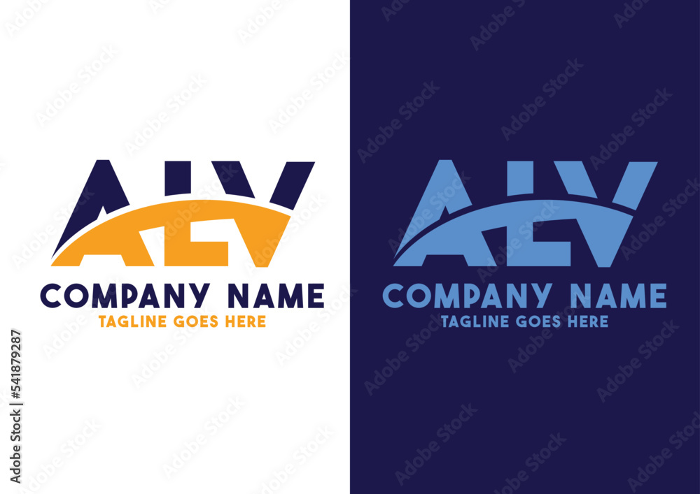 Letter ALV logo design vector template, ALV logo Stock Vector | Adobe Stock