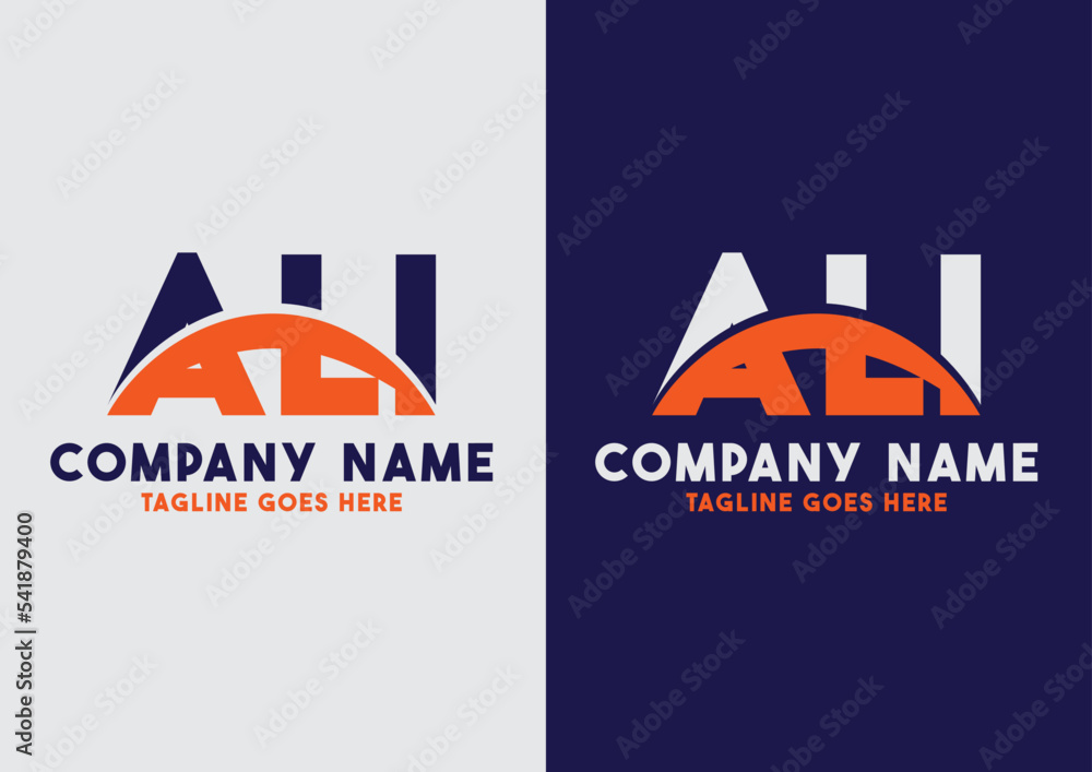 Letter ALI logo design vector template, ALI logo Stock Vector | Adobe Stock