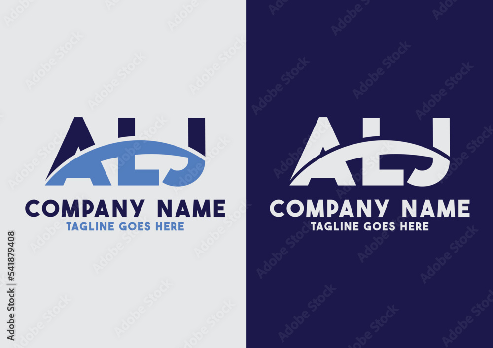 Letter ALJ logo design vector template, ALJ logo Stock Vector | Adobe Stock