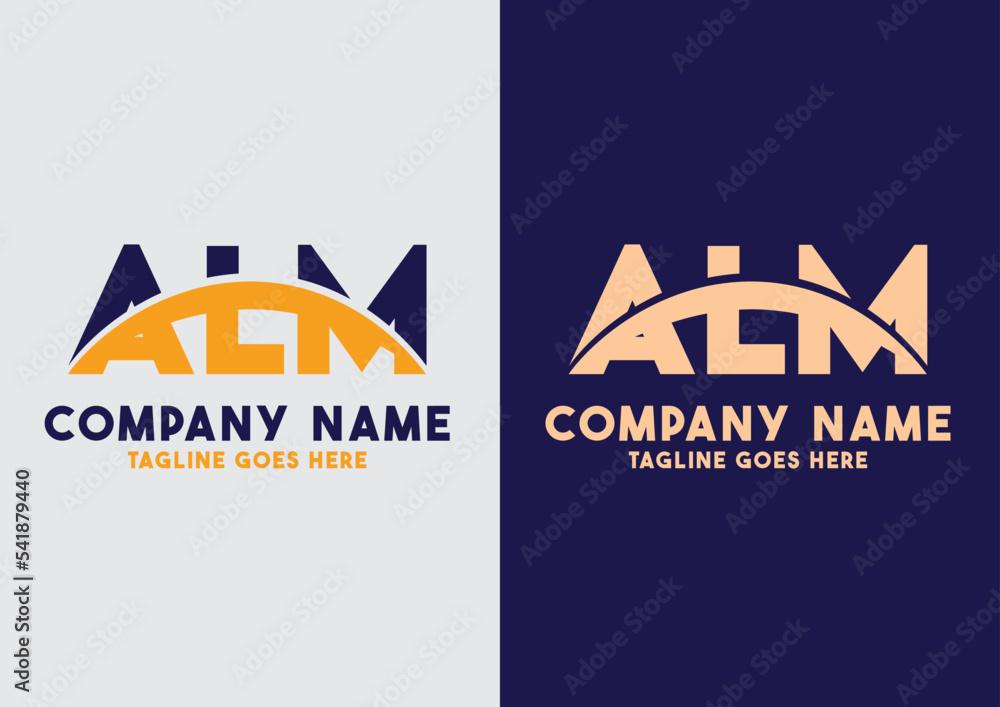 Letter ALM logo design vector template, ALM logo Stock Vector | Adobe Stock