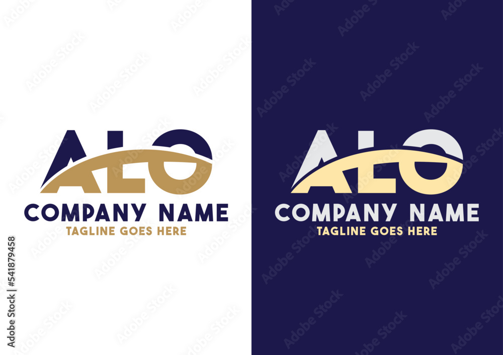 Letter ALO logo design vector template, ALO logo Stock-Vektorgrafik ...
