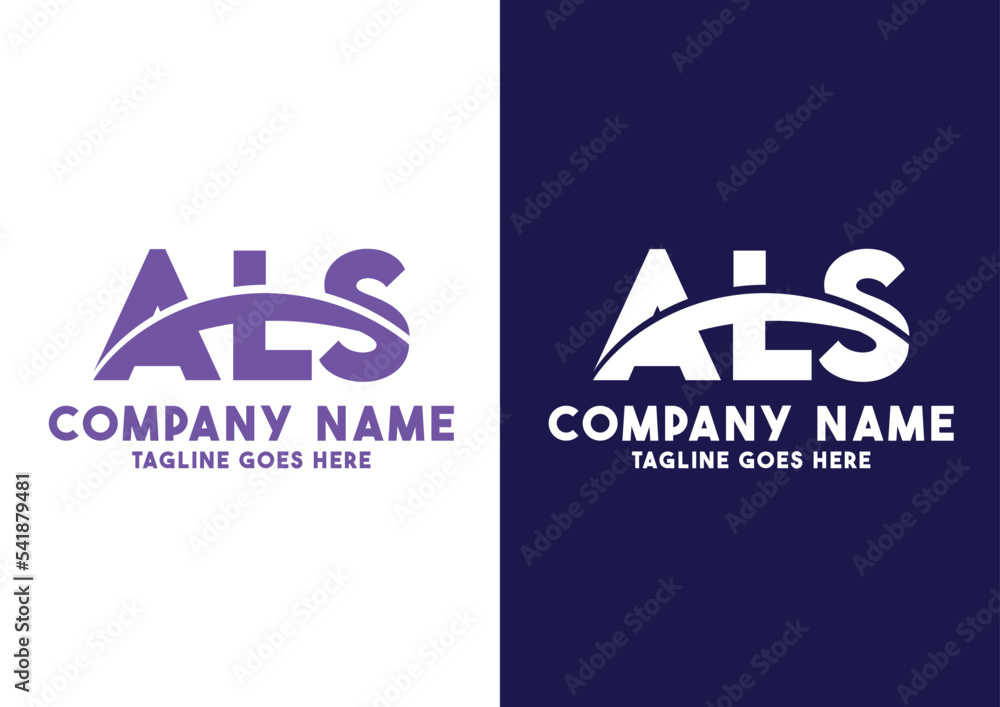 Letter ALS logo design vector template, ALS logo Stock Vector | Adobe Stock