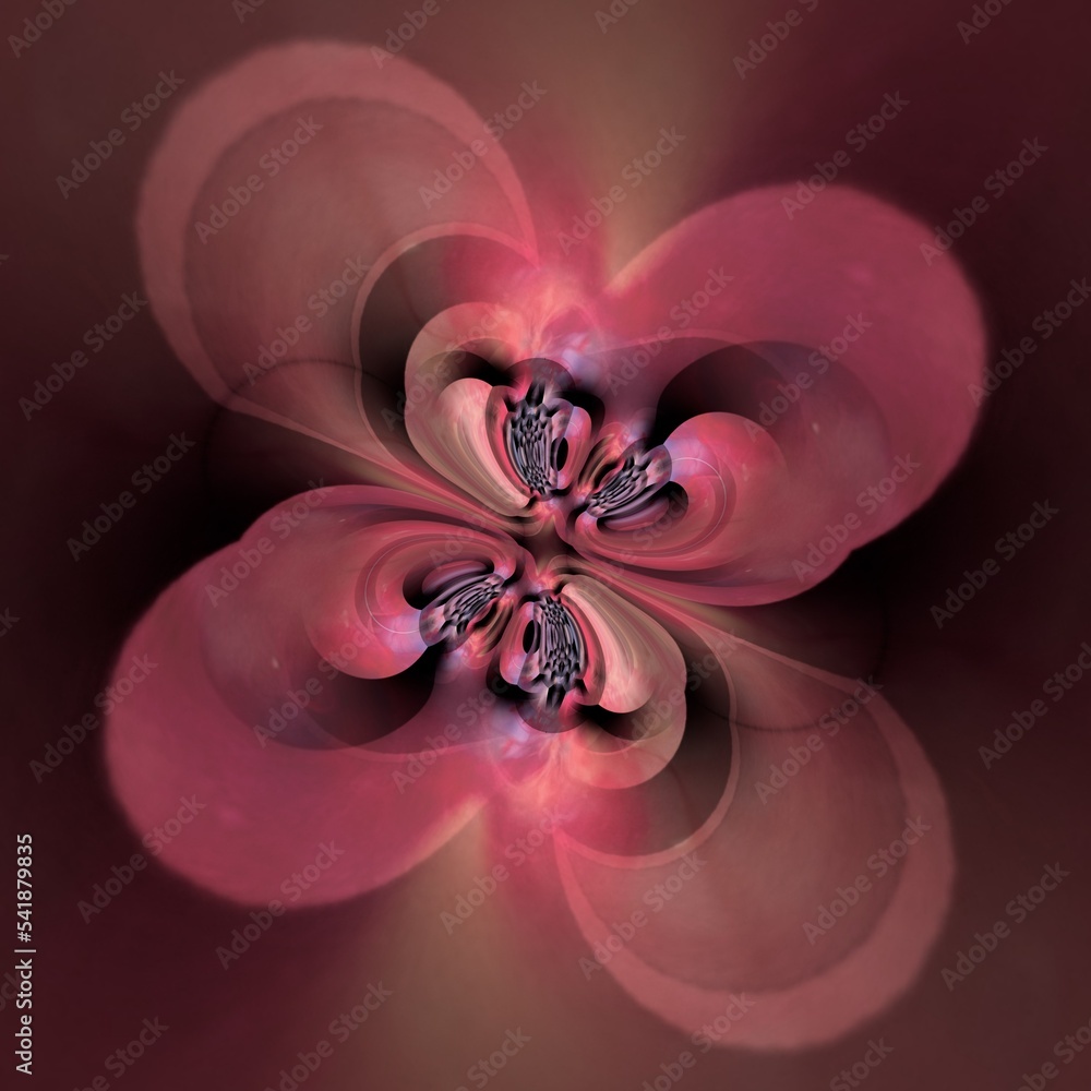 cute cartoon character in red purple and pink with grey and brown ...