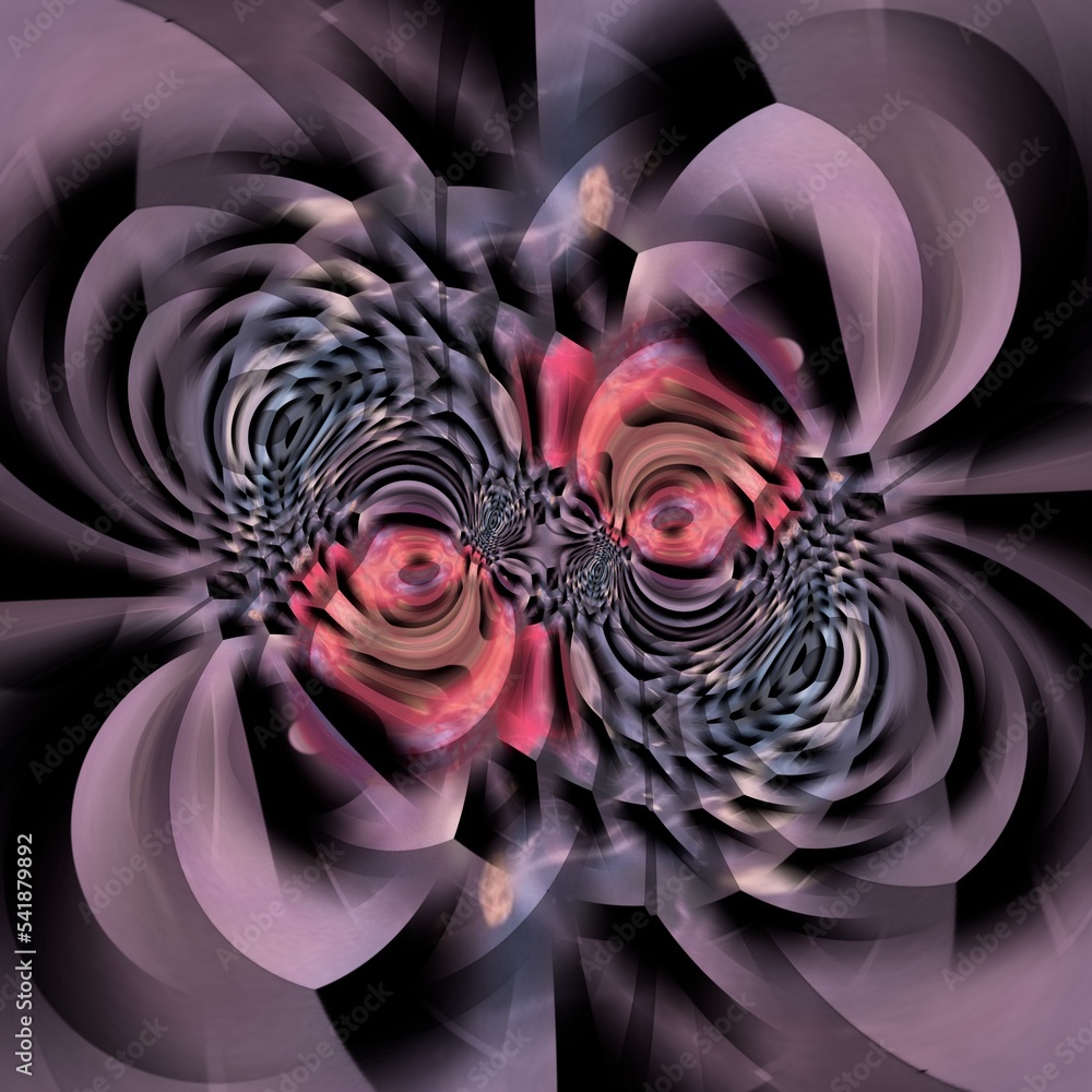 cute cartoon character in red purple and pink with grey and brown ...