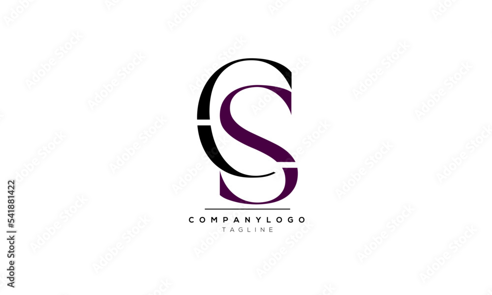 Alphabet letters Initials Monogram logo CS, CS INITIAL, CS letter Stock ...