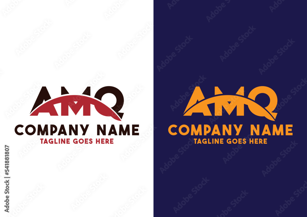 Vecteur Stock Letter AMQ logo design vector template, AMQ logo | Adobe ...