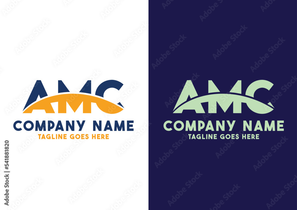 Letter AMC logo design vector template, AMC logo Stock Vector | Adobe Stock