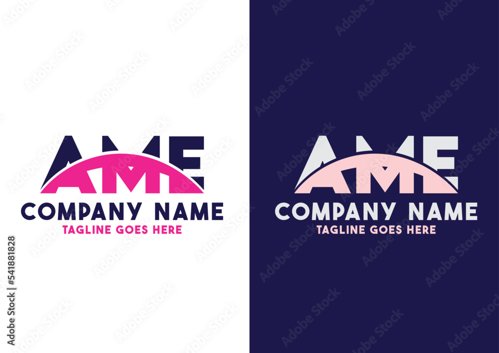 Letter AME logo design vector template, AME logo Stock Vector | Adobe Stock