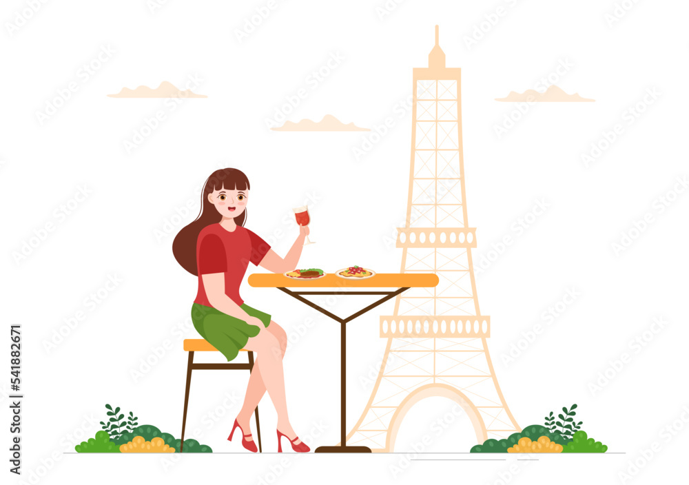French Cuisine Restaurant with Various Traditional or National Food ...