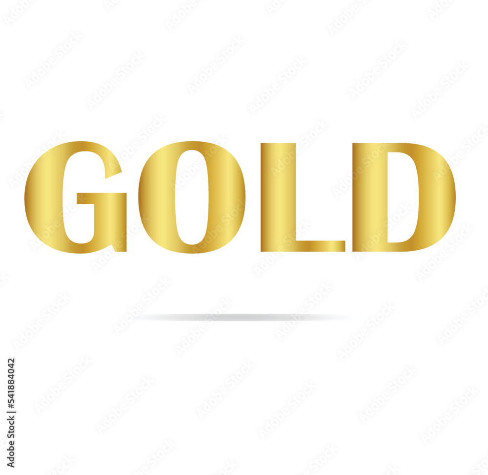 3d golden text Stock Vector | Adobe Stock