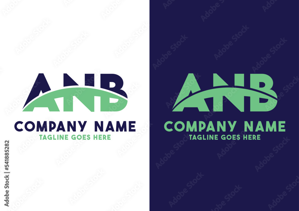 Letter ANB logo design vector template, ANB logo Stock Vector | Adobe Stock