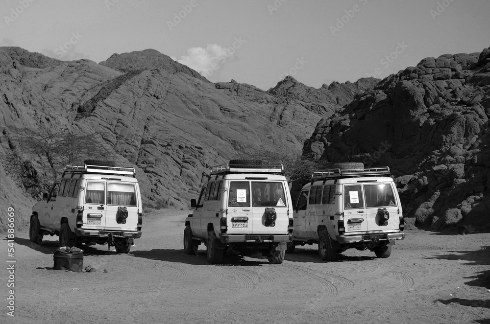 Toyota jeep popular for desert safari. Sharm El Sheikh, Egypt on ...