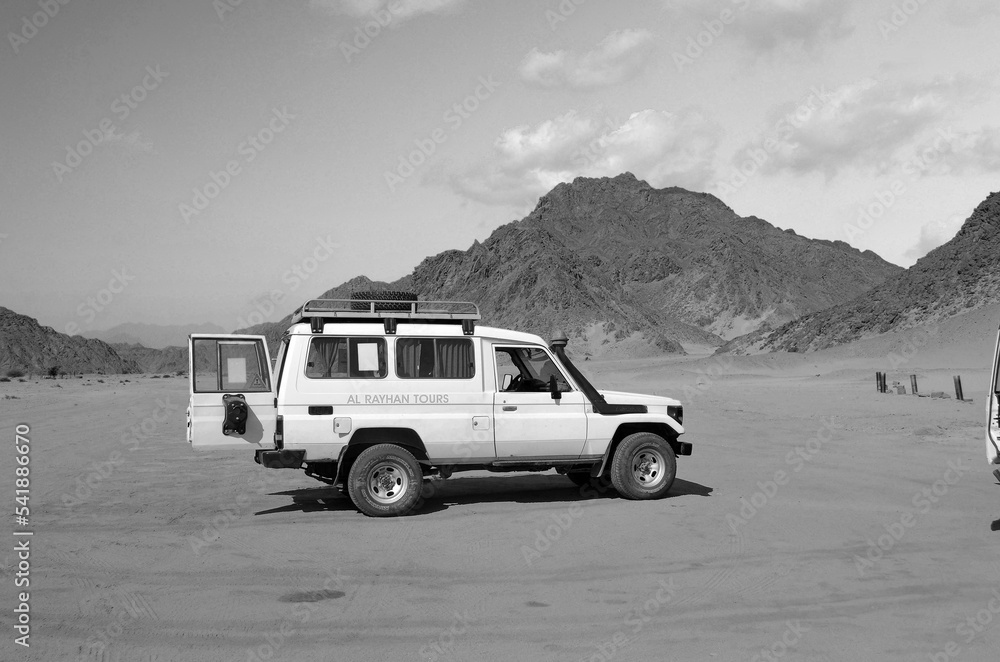 Toyota jeep popular for desert safari. Sharm El Sheikh, Egypt on ...