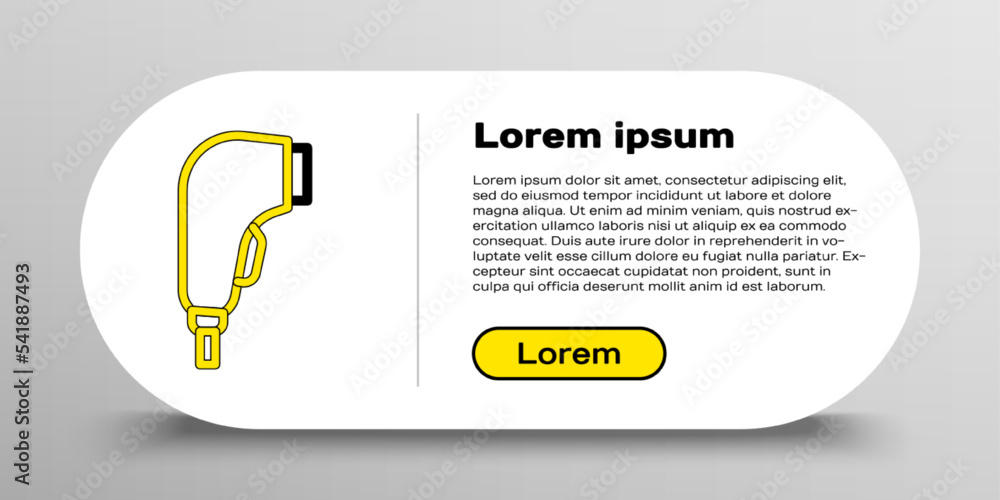 Line Scanner scanning bar code icon isolated on white background ...