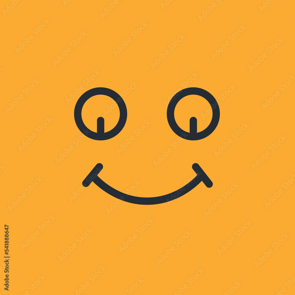 flat vector image, emotion joy icon Stock Vector | Adobe Stock