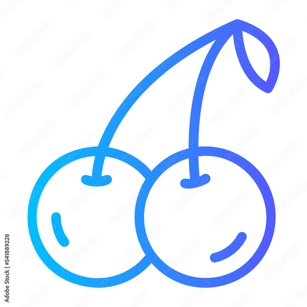 cherry gradient icon Stock Vector | Adobe Stock