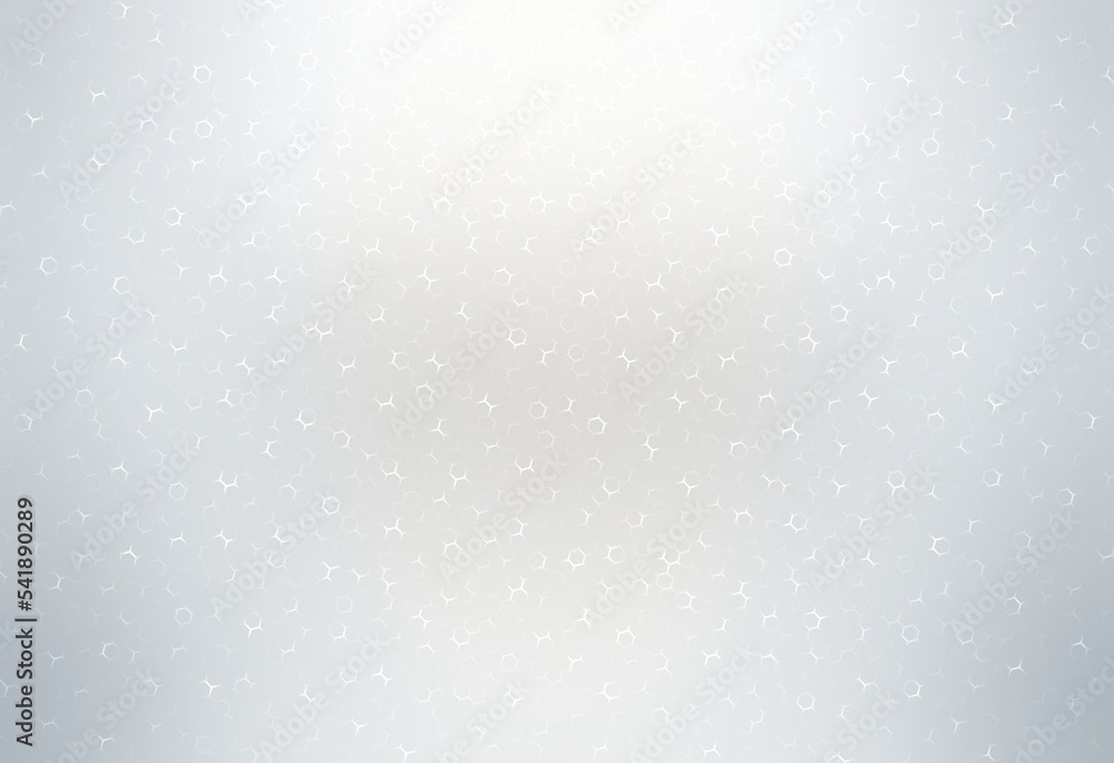 White glowing blank defocus background decorated subtle hexagonal mesh ...