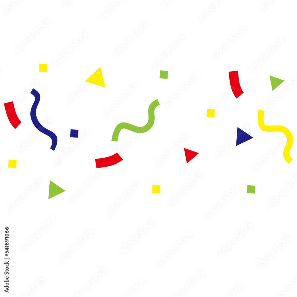 Colorful Confetti Illustration Stock Vector | Adobe Stock
