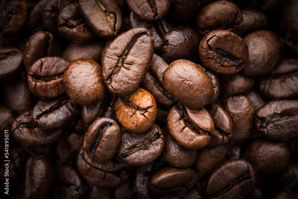 brown coffee, roasted coffee beans, can be used as a background Stock ...