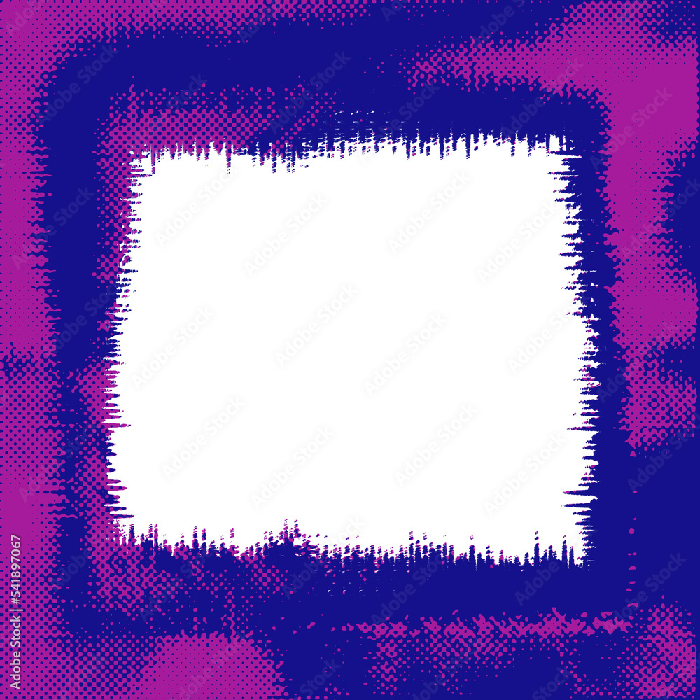 Abstract transparent halftone grunge texture border element. Stock ...