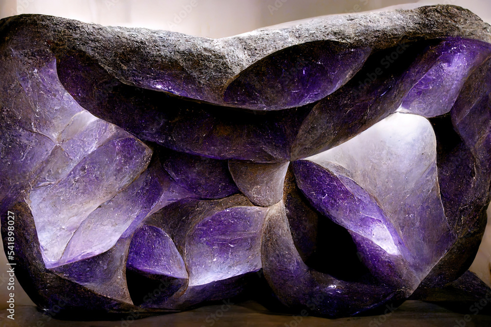 amethyst stone sculpture Stock Illustration | Adobe Stock