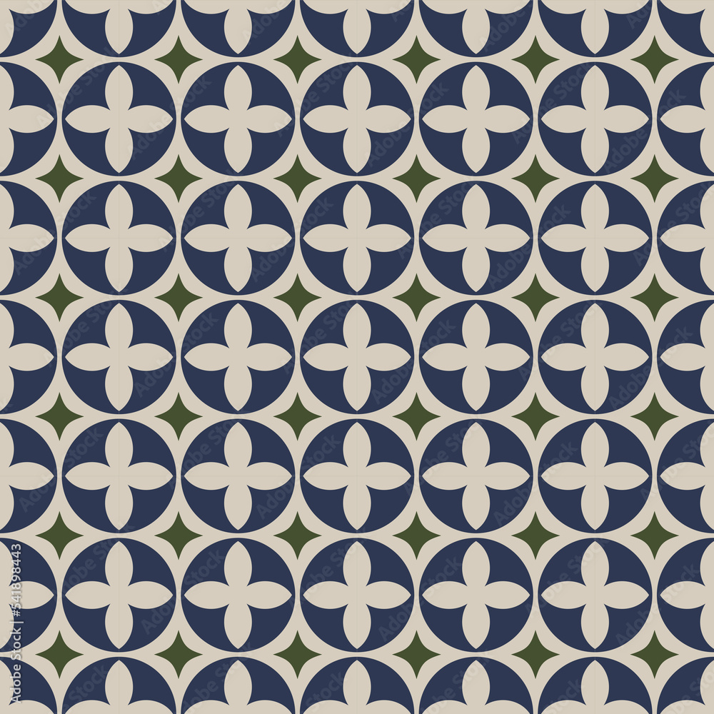 Seamless background image of vintage round diamond geometry pattern ...