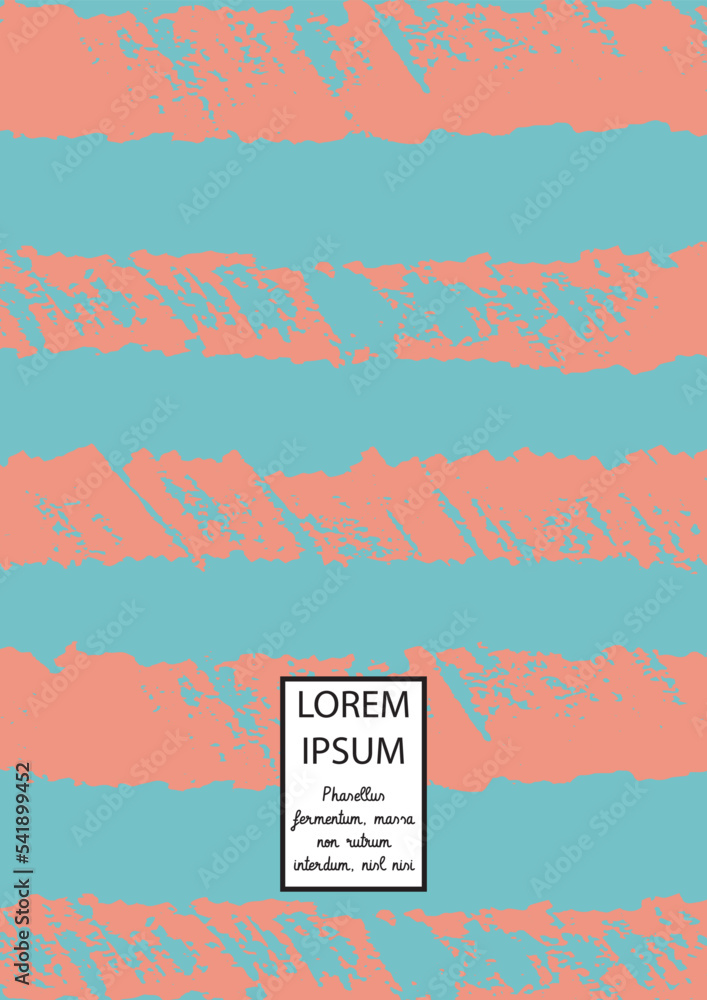 Vector Abstract Hand Drawn Scribble Cover. Minimal Artistic Sketch ...