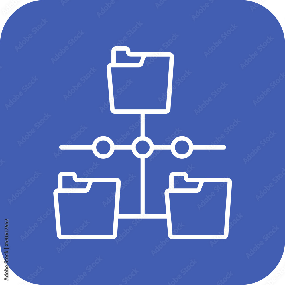 Plurality of Sources Line Round Corner Background Icon Stock Vector ...
