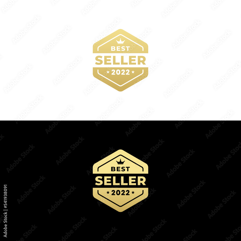 Best Seller 2022 Label Vector or Elegant Best Seller 2022 Logo Vector ...