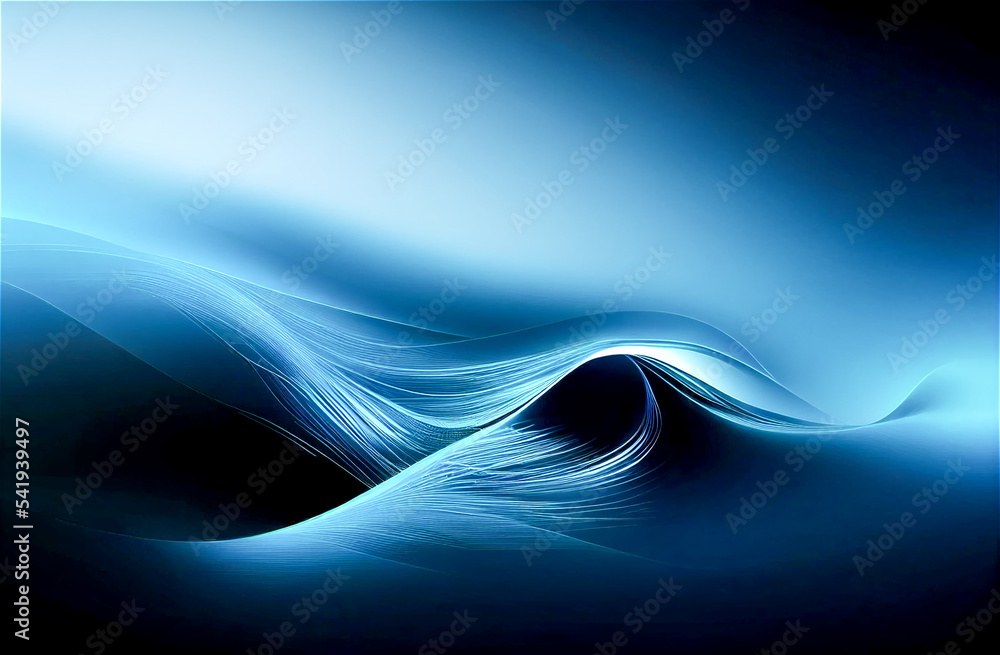 Abstract blue flow background Stock Illustration | Adobe Stock