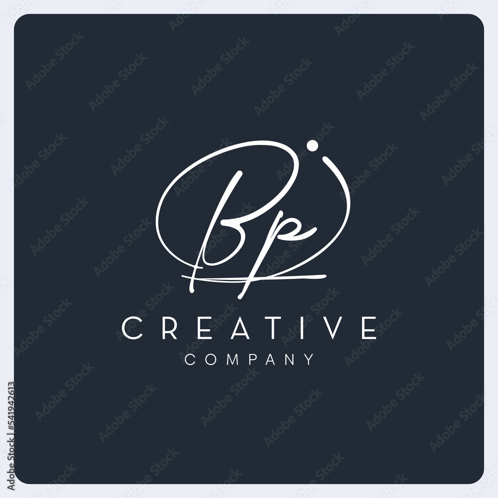 Signature BP logo design, signature letter creative logo for business ...