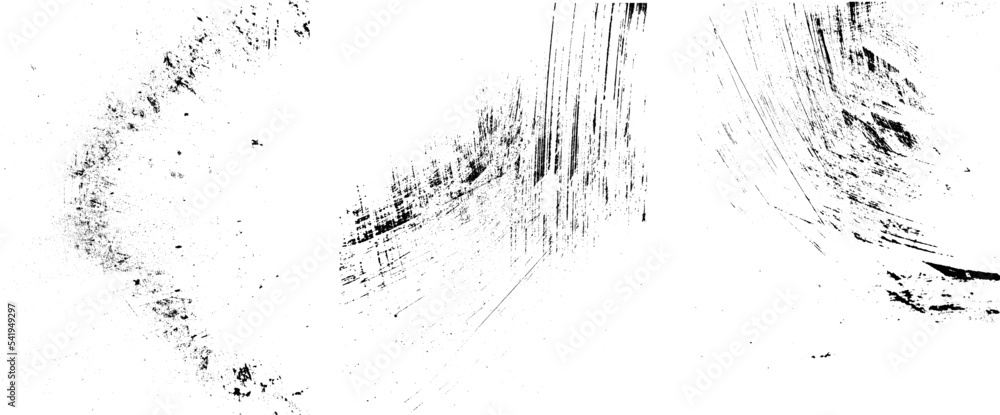 Grunge vector background texture set .Transparent textured frames with ...