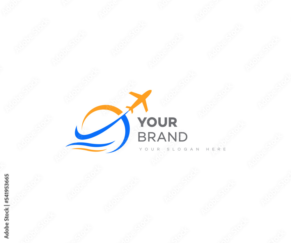 air ticket logo with shadow. concept of lowcost card for flight or ...