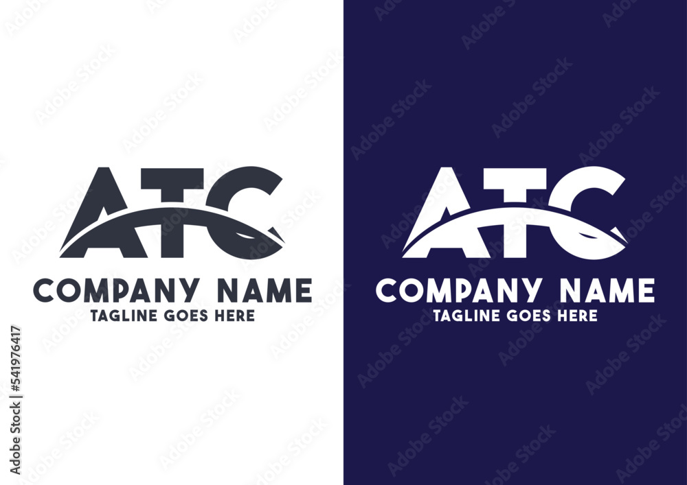 Letter ATC logo design vector template, ATC logo Stock Vector | Adobe Stock