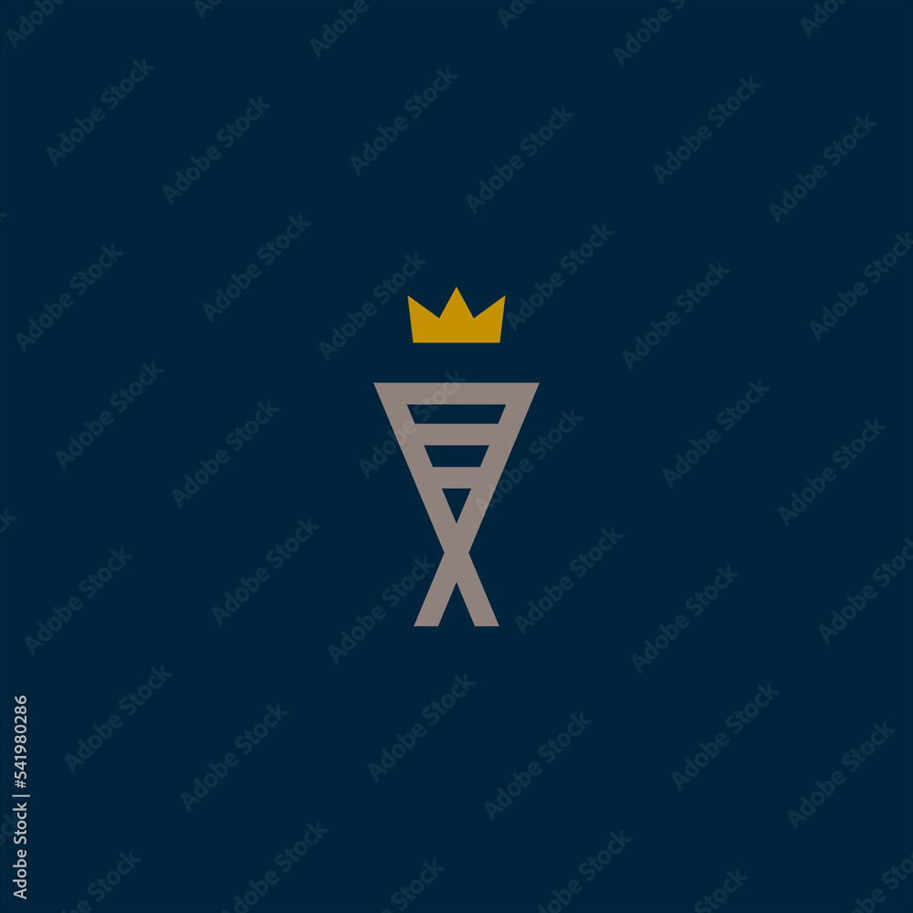 Manger and crown icon, symbolic of the birth of the King, Jesus Christ ...