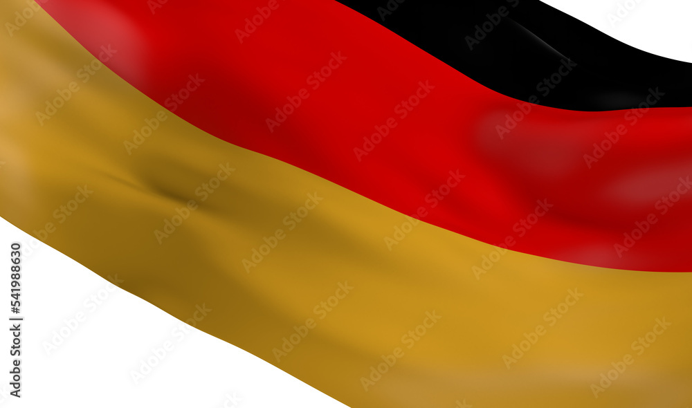 Germany flag background with cloth texture. Realistic Flag of Germany ...