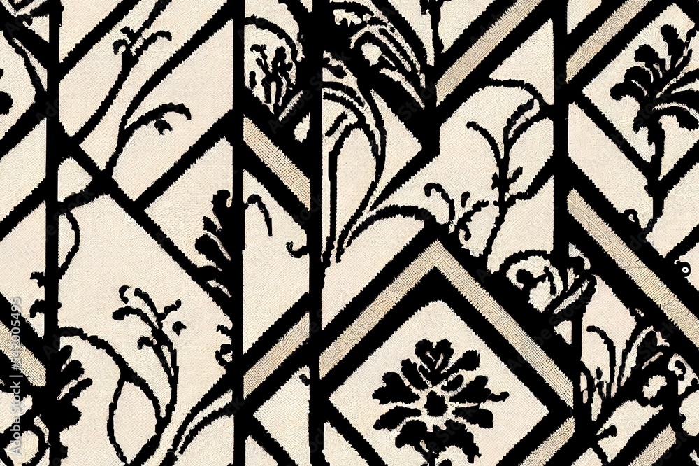 Digital textile motifs.Luxury baroque pattern, rococo pattern, suitable ...