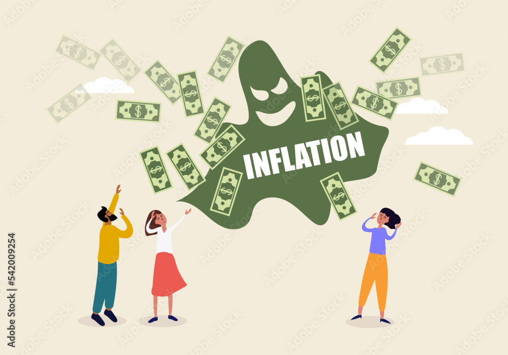 Inflation. Ghost. Vector illustration for Web Banner, Infographics ...
