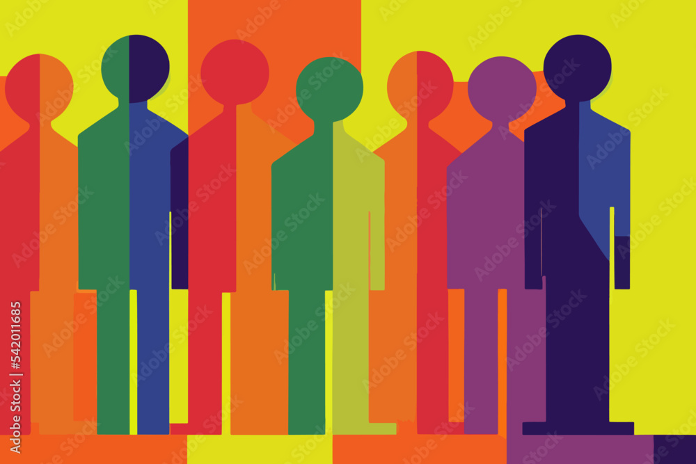 Lgbt people tolerance, illustration, support lgbtq+ community Stock ...