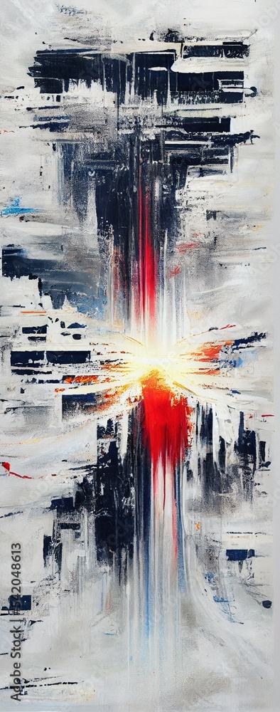 Modern abstract art - The singularity, the great filter, technology ...