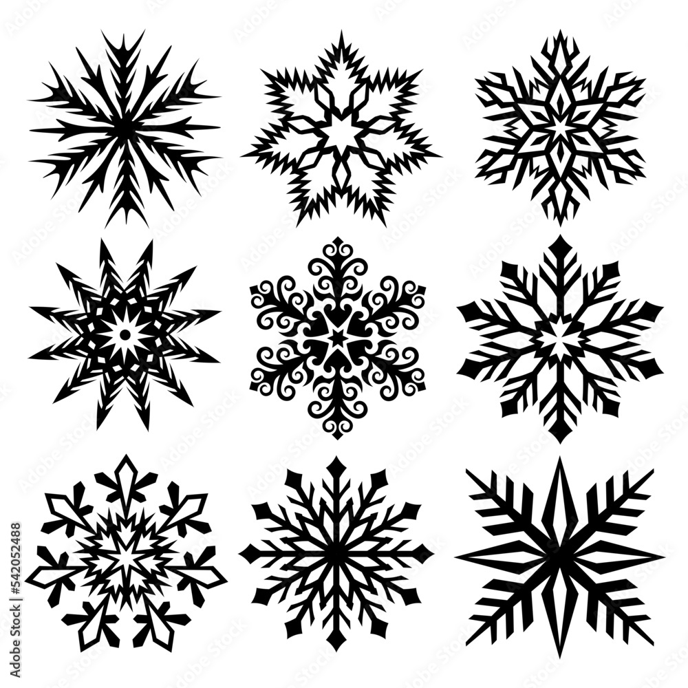 Snowflake SVG Bundle, Christmas snowflake SVG, Christmas Ornaments SVG ...