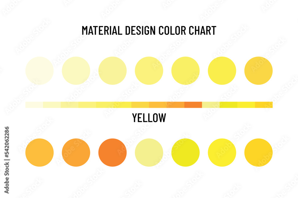 Material design color chart. Color scheme. Stock Vector | Adobe Stock