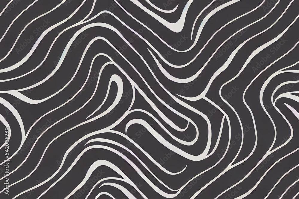 Bold abstract greige seamless 2d illustrated pattern. Modern monochrome ...