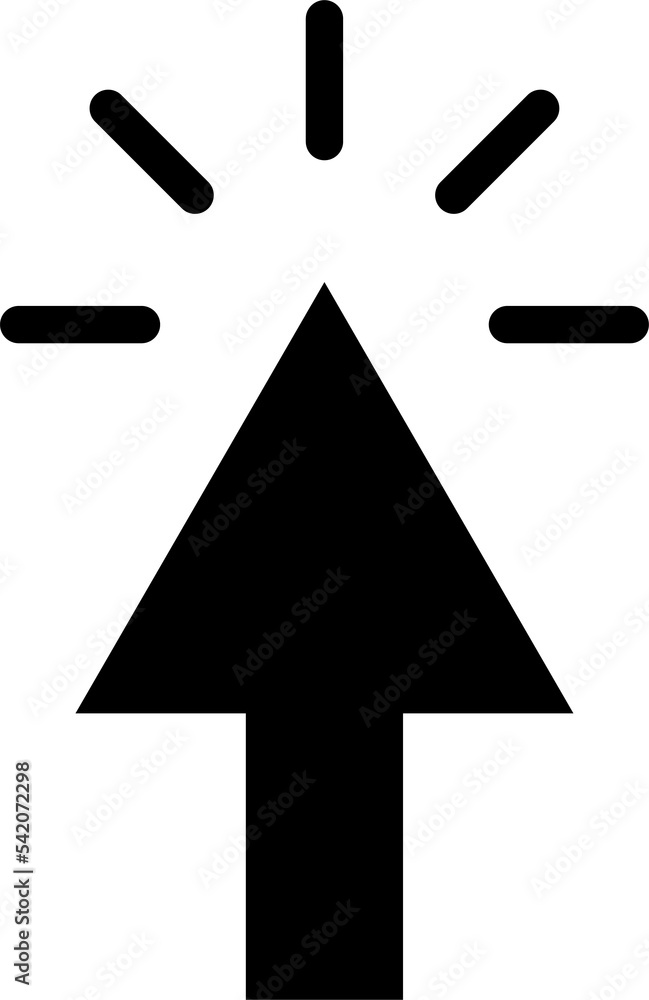 Clicking arrow. Cursor icon in png. Computer mouse symbol. Click arrow ...