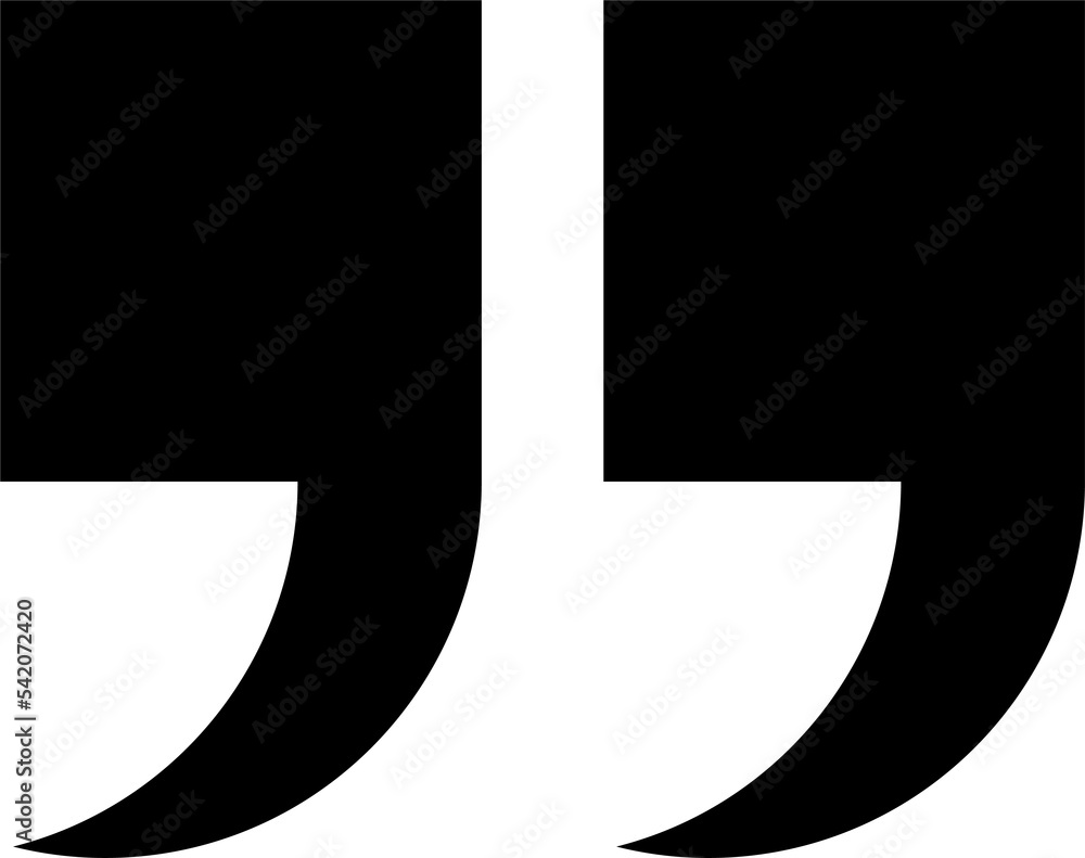 Quote mark in png. Quotation symbol. Remark sign in png. Quote mark on ...