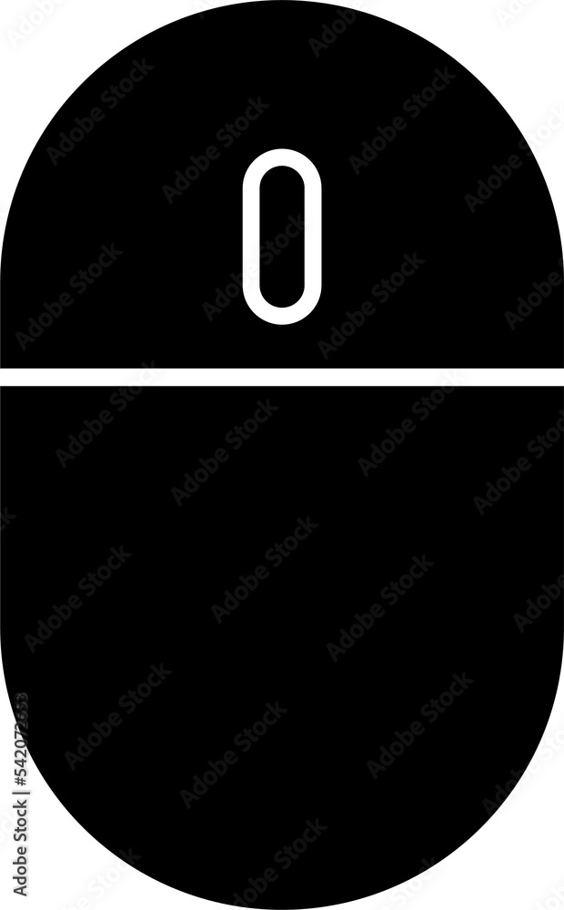 Computer mouse icon. Mouse in png. Computer cursor in glyph. Mouse ...