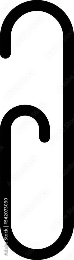 Paper clip icon. Attach symbol in png. Paper clip on transparent ...